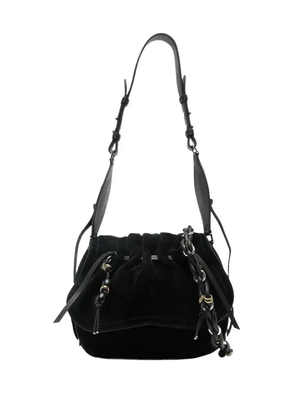 Isabel Marant Étoile Bolton Suede Shoulder Bag - Black