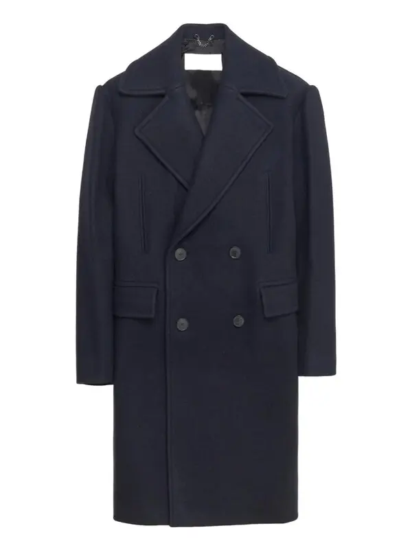 Dries Van Noten Double-breasted Long-sleeved Coat - Black
