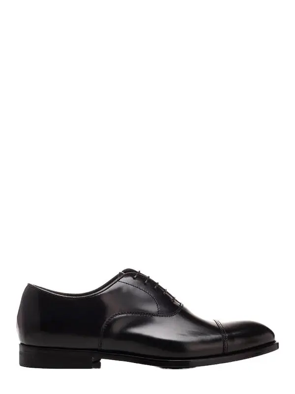 DOUCAL'S Logo Business Dress Shoes - Black