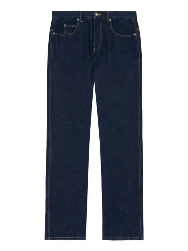 Isabel Marant Étoile Lewys Straight Leg Jeans - Dark Midnight