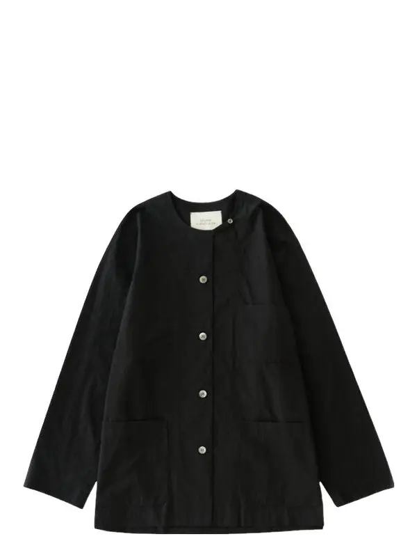 Studio Nicholson Round Neck Long Sleeve Shirt - Black