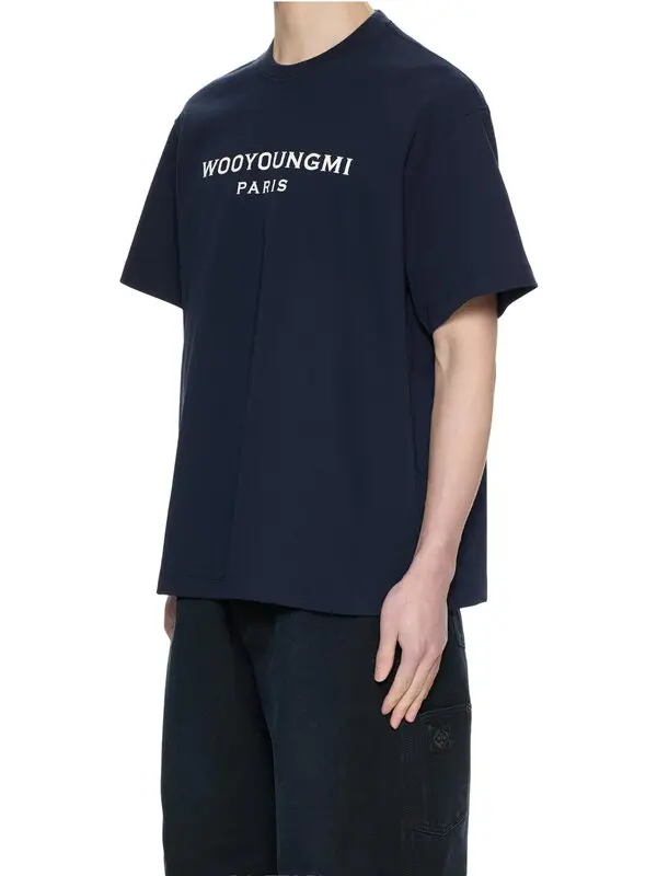 WOOYOUNGMI Logo Oversized T-shirt - Black