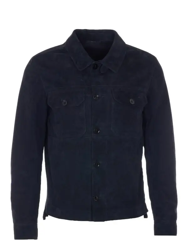 TOM FORD Long Sleeved Buttoned Jacket - Black