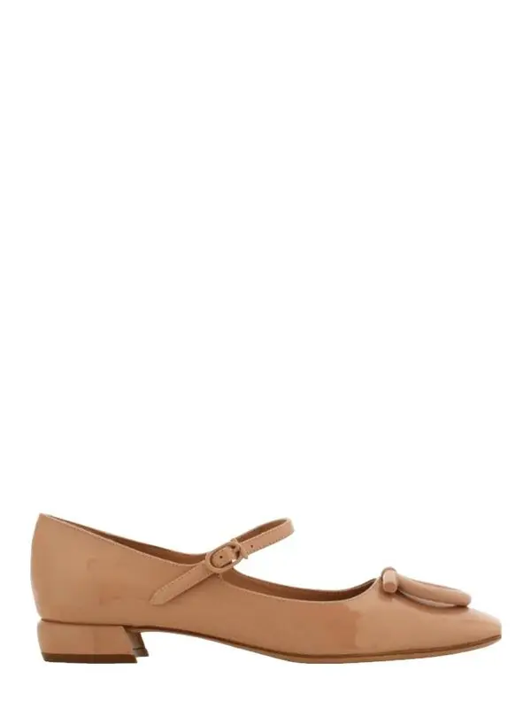 FERRAGAMO Mary Jane Block Heel Shoes - Amaretti