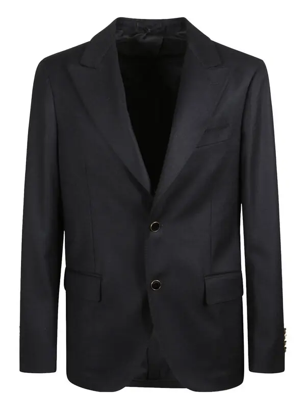 LARDINI Single-breasted Jacket - Black