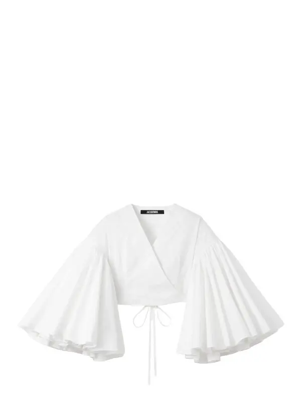 Jacquemus Paysan Wrap Top - White