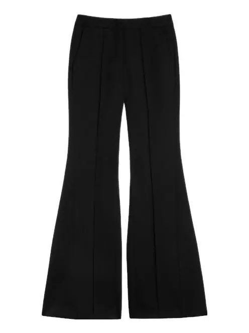 JIL SANDER Wide Leg Trousers - Black