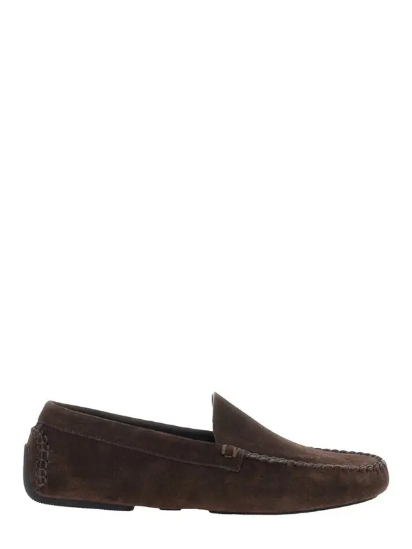 THE ROW Round-toe Slip-on Loafers - Brown