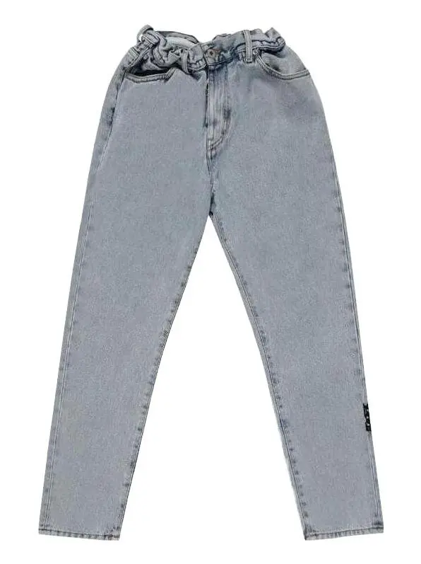 Off-White Belted Slim-fit Jeans - Green