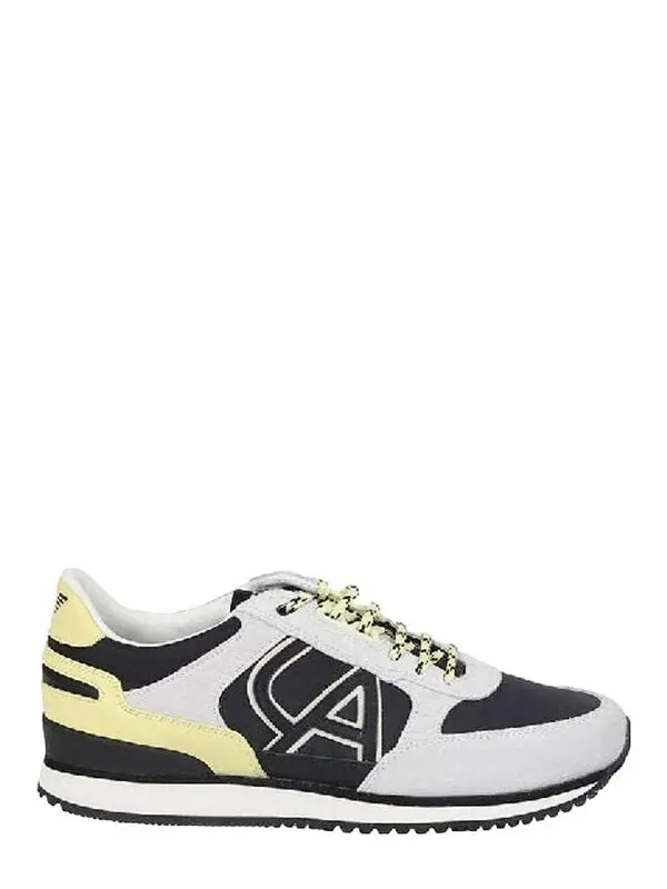 Emporio Armani Logo Detail Lace-up Sneakers - White