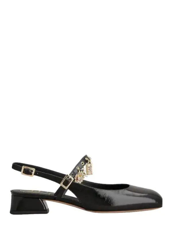 ROGER VIVIER Très Vivier Slingback Mary Janes - Black