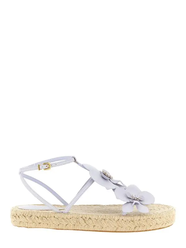 Zimmermann Espadrille Floral Sandals - Nude