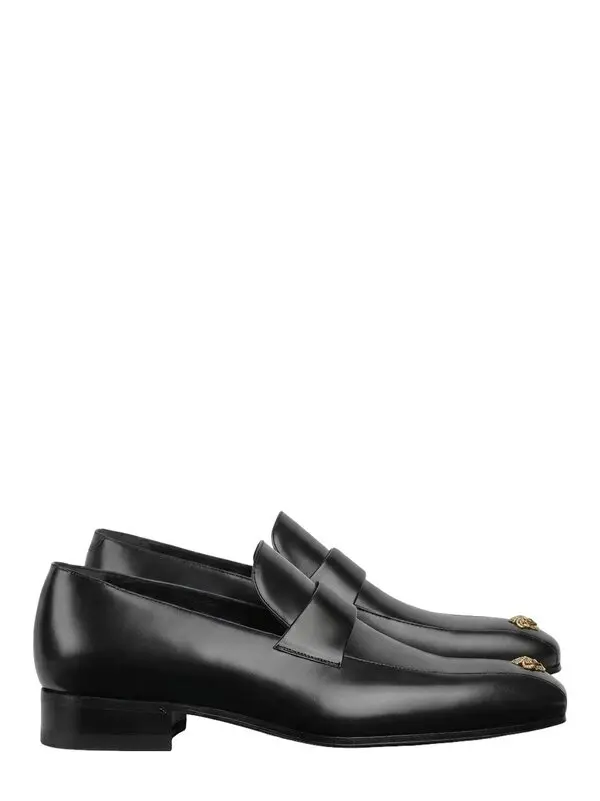 Gucci Loafer With Crest Detail - Black