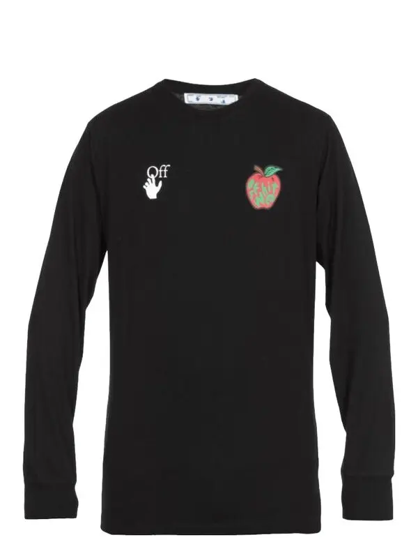 Off-White Open-necked Shirt - Black