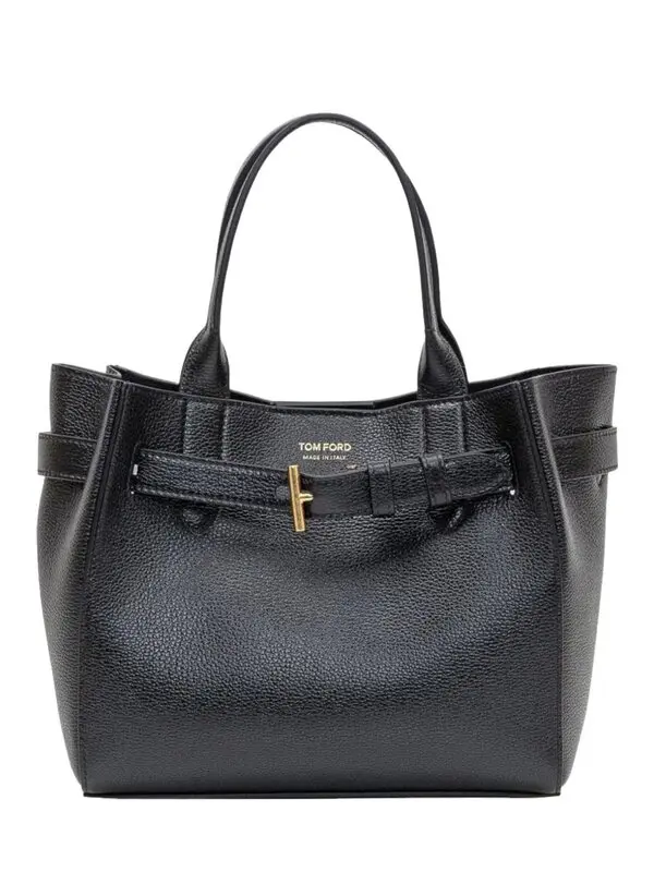 TOM FORD Logo Printed Belted Tote Bag - Black
