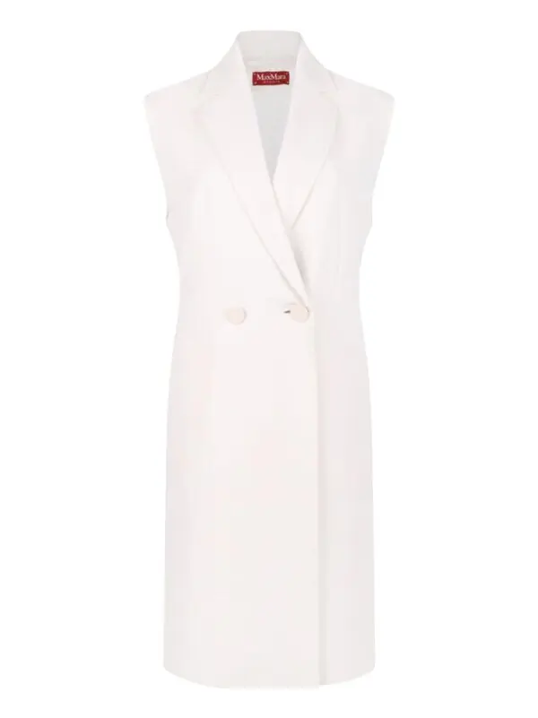 Max Mara Zena Sleeveless Gilet - White