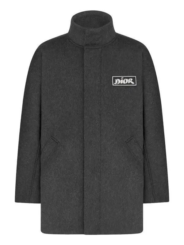 Dior Wool And Cashmere Blend Three-in-one Coat - Coal Gray