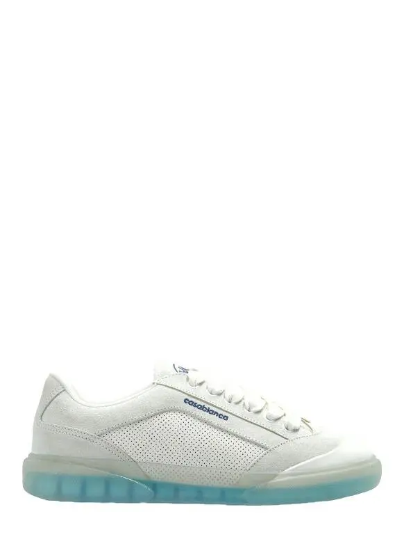 Casablanca Logo Plaque Lace-up Sports Sneakers - White