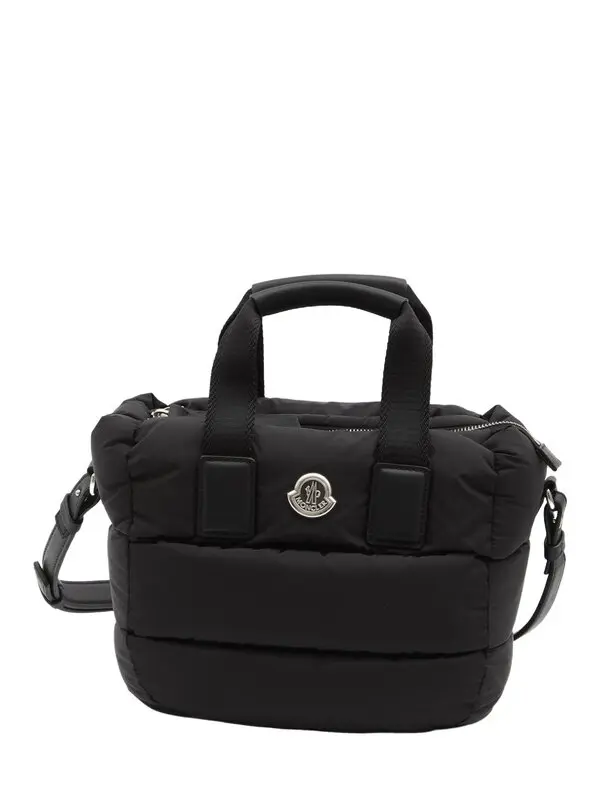Moncler Quilted Top Handle Tote Bag - Black