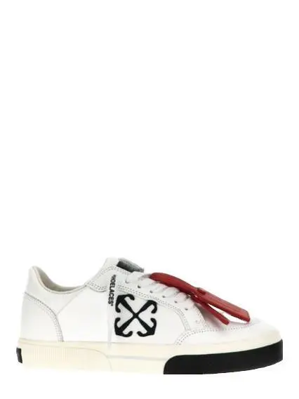 Off-White Vulcanized Lace-up Sneakers - White