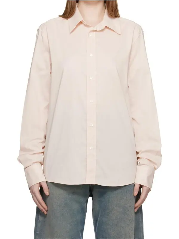 MAISON MARGIELA Long Sleeve Collared Shirt - Off White