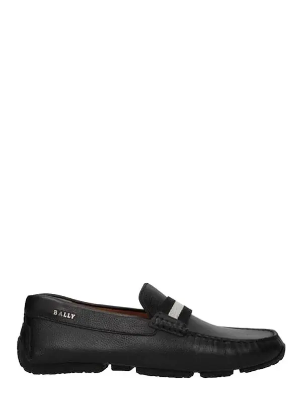 Bally Pearce Loafers With Striped Detailing - Black