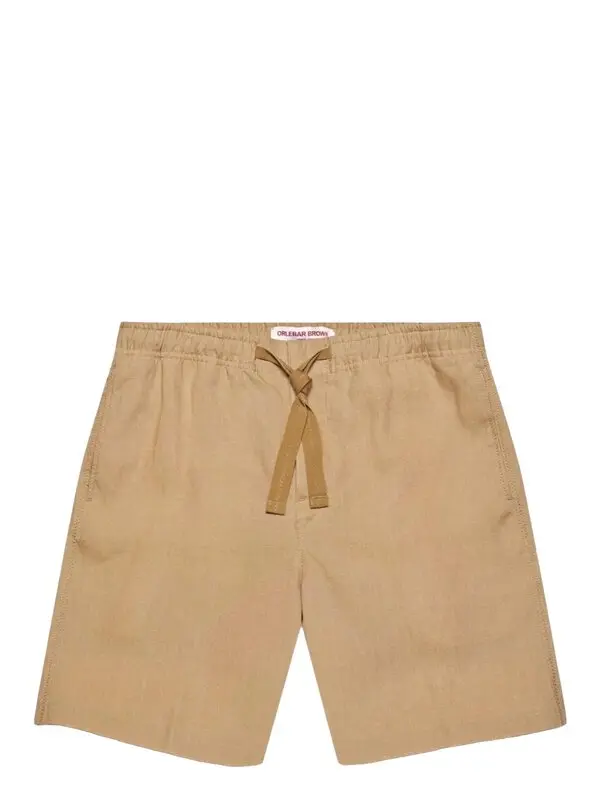 Orlebar Brown Alex Drawstring Linen Shorts - Biscuit
