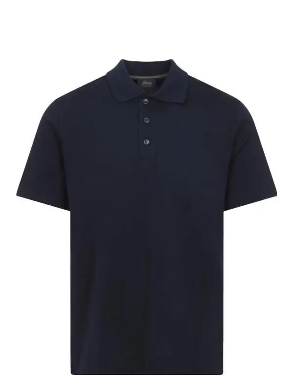 Brioni Buttoned Polo Shirt - Navy