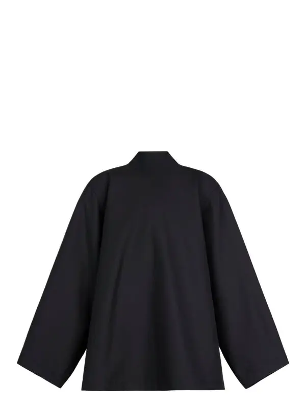 Alaïa High Neck Tie-back Jacket - Black
