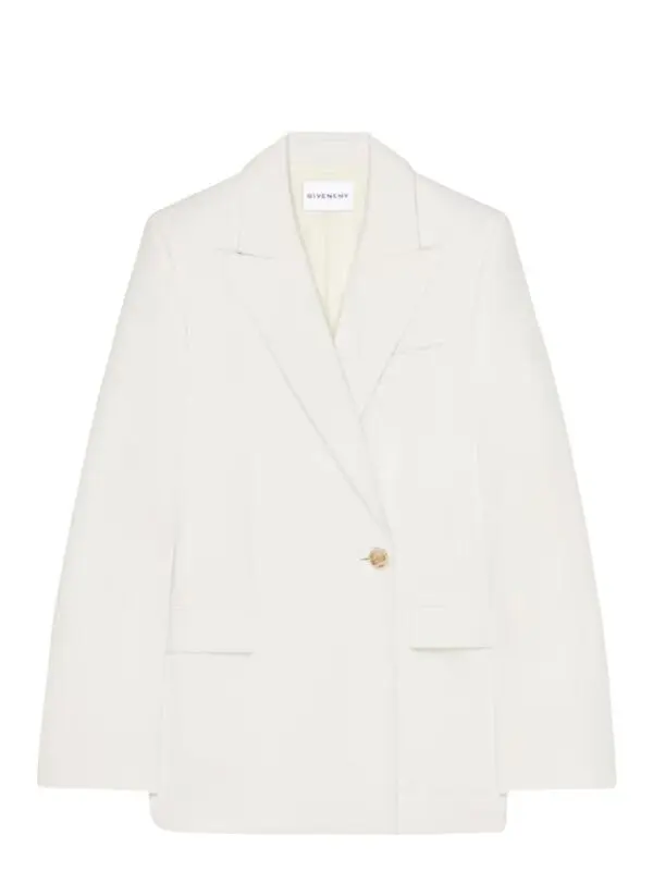 Givenchy Collared Double-breasted Blazer - White