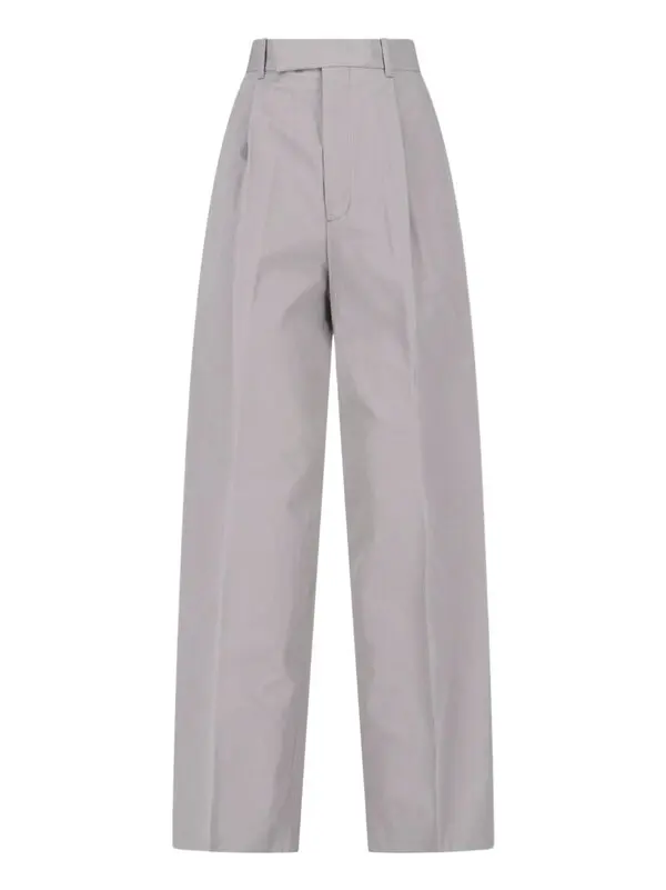 JIL SANDER Tailored Straight Leg Trousers - Gray