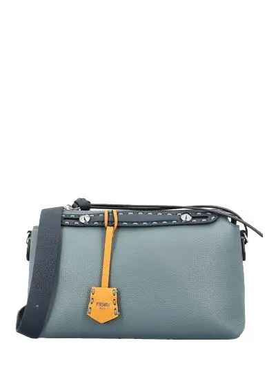 Fendi Logo Charm Zipped Shoulder Bag - Green