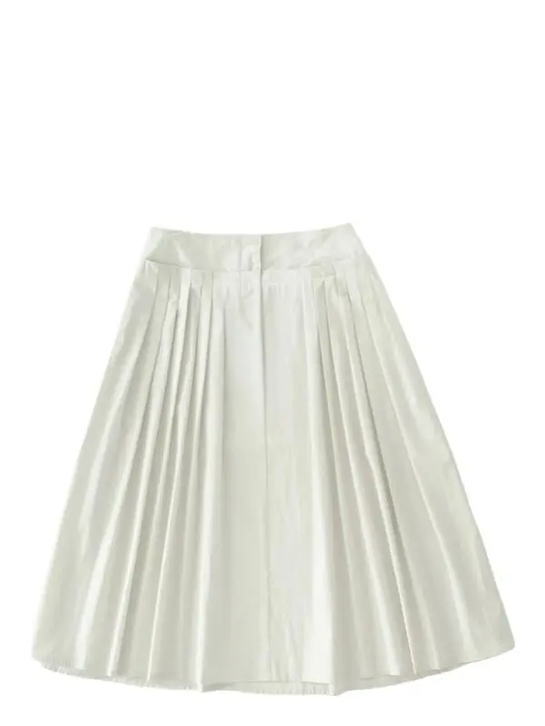 Studio Nicholson Pleated Flared Skirt - White