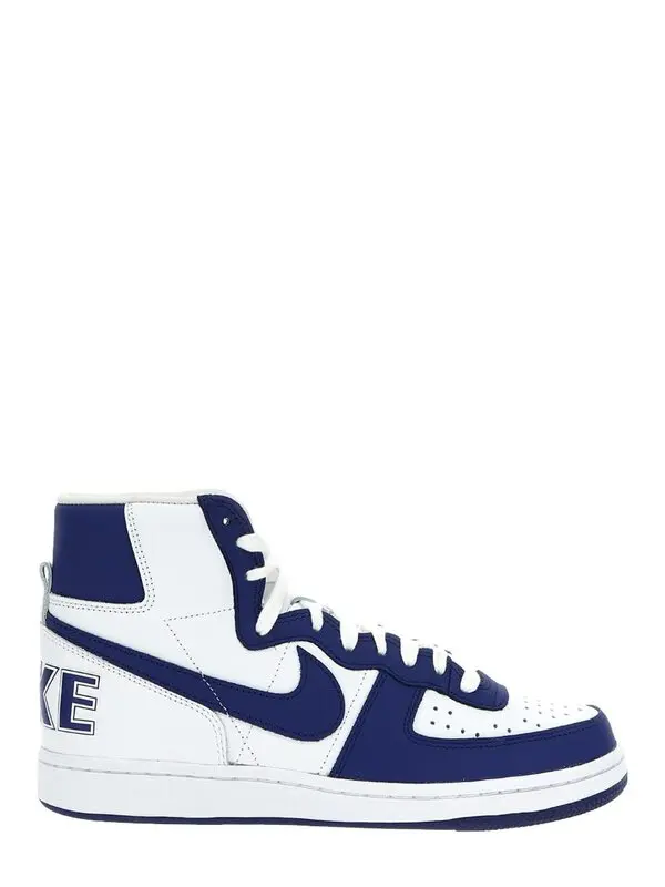 Comme Des Garçons Logo Lace-up High Top Sneakers - White