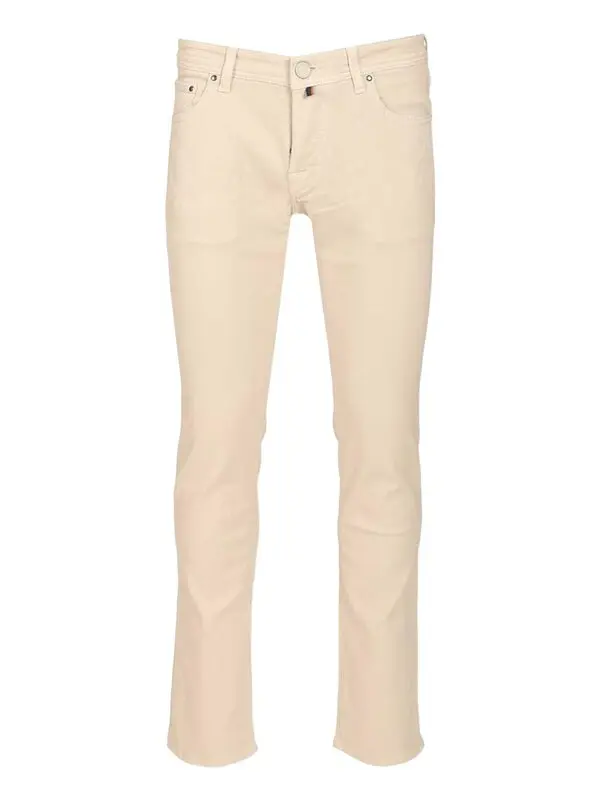 Jacob Cohen Slim Fit Cotton Twill Jeans - Nude