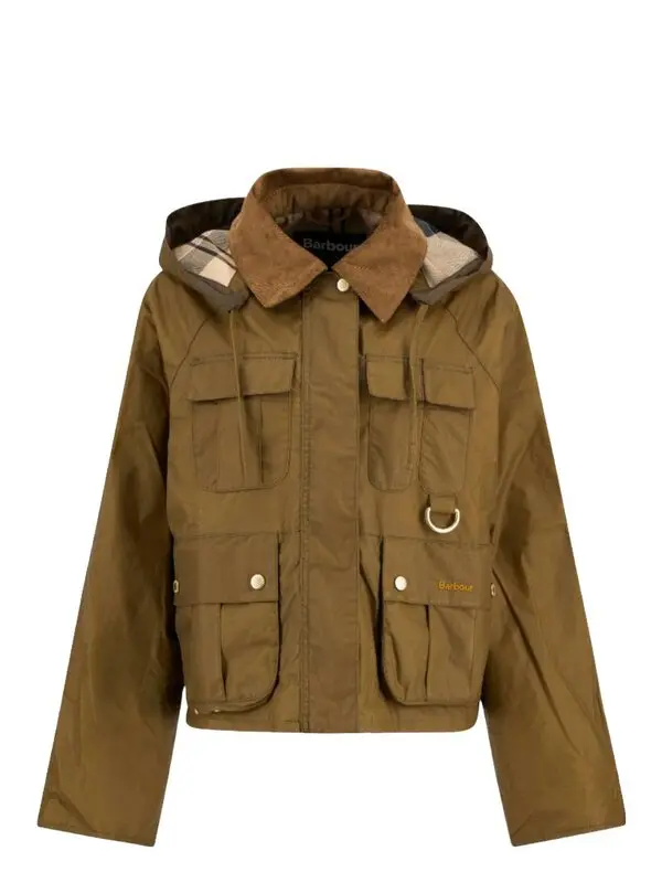 Barbour Corduroy-collar Hooded Jacket - Brown