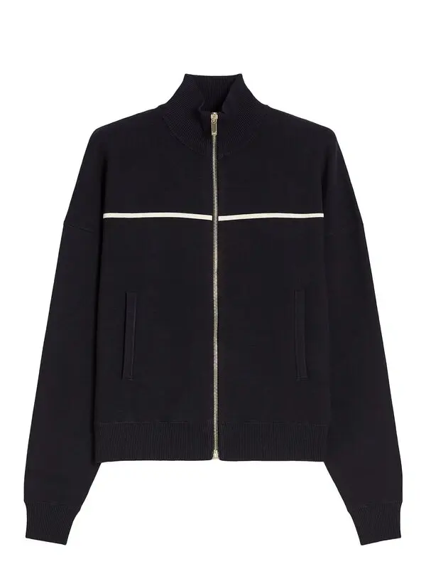 Max Mara Zipper Cardigan - Blue