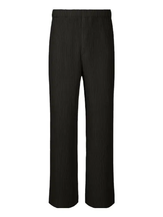 Issey Miyake Homme Plissé Pleated Trousers - Black