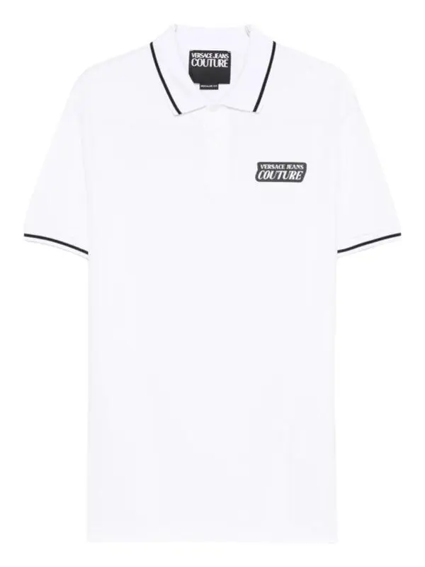 Versace Logo-print Polo Shirt - White