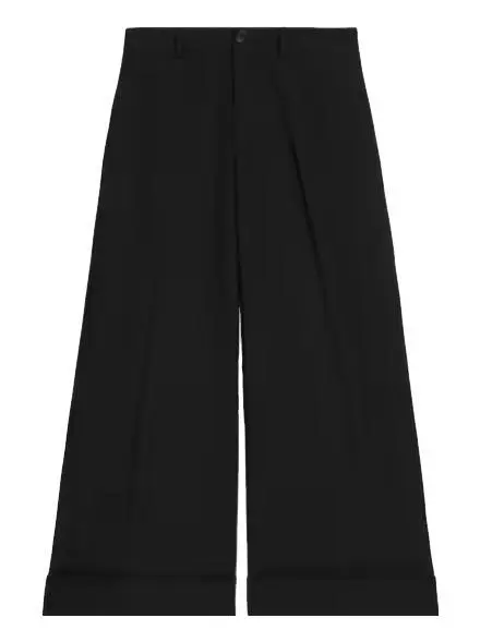 Celine Wool Gabardine Docks Trousers - Black