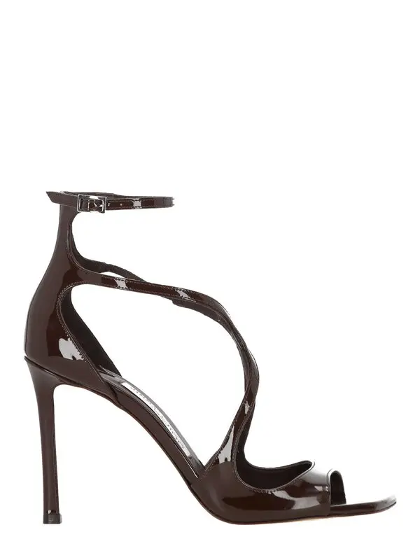 JIMMY CHOO Azia Strappy Stiletto Heeled Sandals - Black