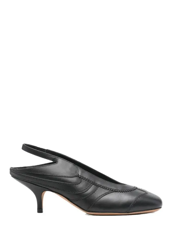 Dries Van Noten Open-toe High-heeled Slingback Sandals - Black
