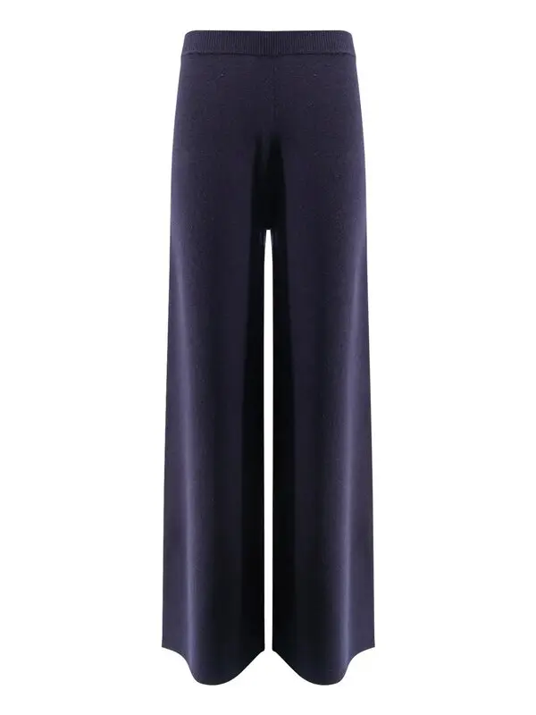 Max Mara Wide Leg Knitted Trousers - Black