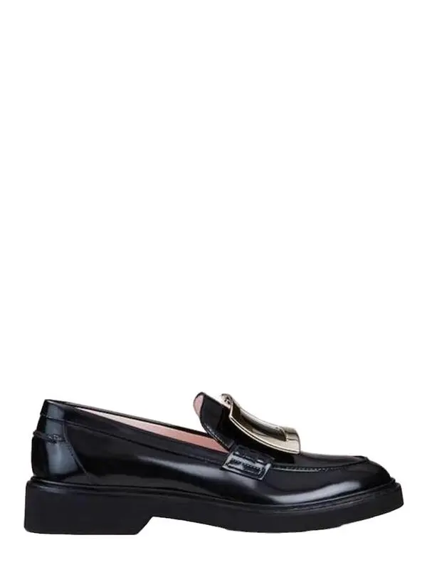 ROGER VIVIER Buckled Loafers - Black
