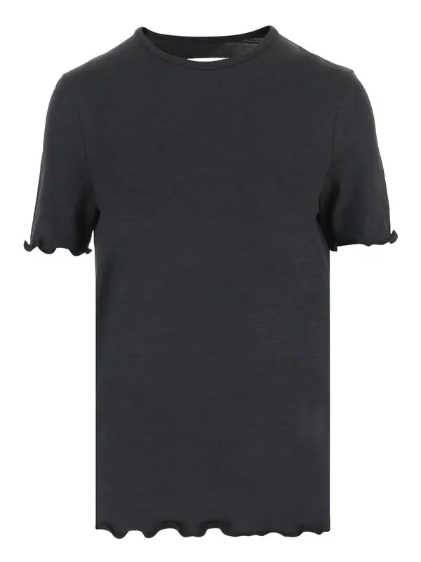 JIL SANDER Short Sleeve Crewneck T-shirt - Black