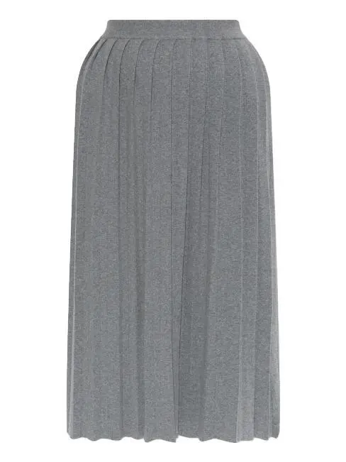 LISA YANG Pleated Midi Skirt - Gray