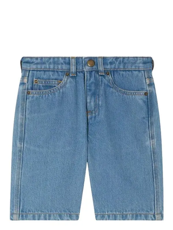 Bonpoint Elvio Five-pocket Denim Shorts - Medium Blue
