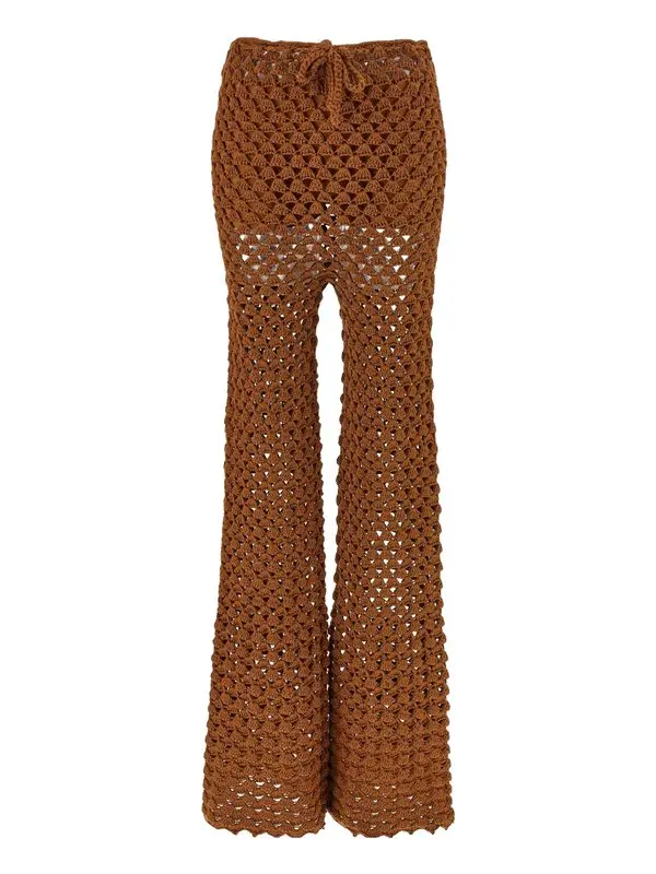 Ermanno Scervino Crochet Trousers - Brown