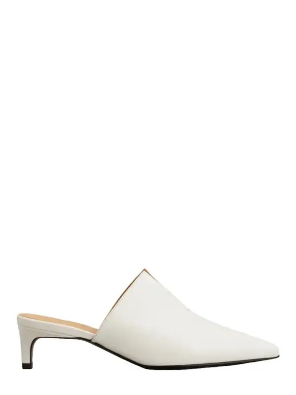 TOD'S Heeled Mules With Sharp Toe And Front Slit - White