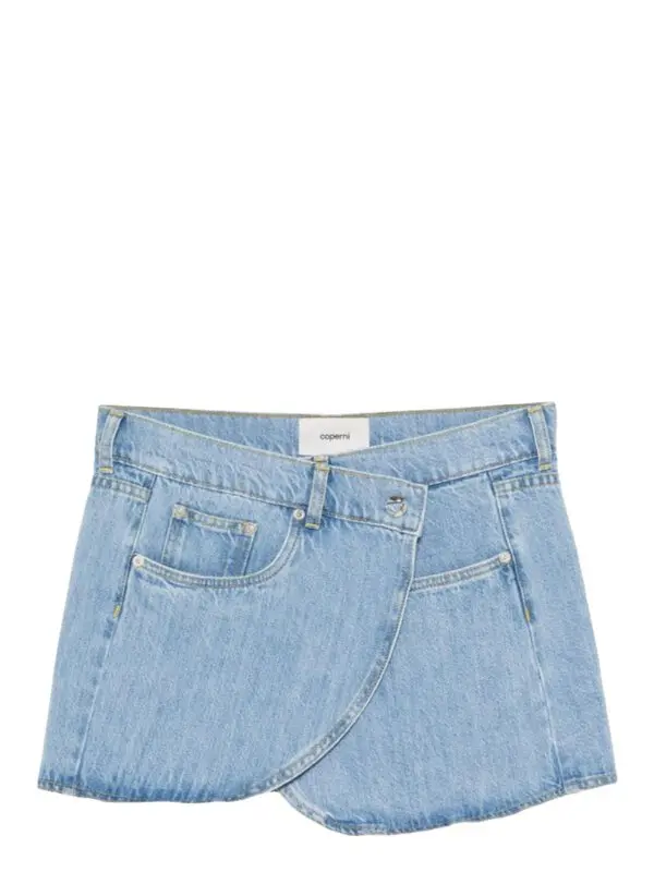 Coperni Mini Skirt With Belt Loops - Blue